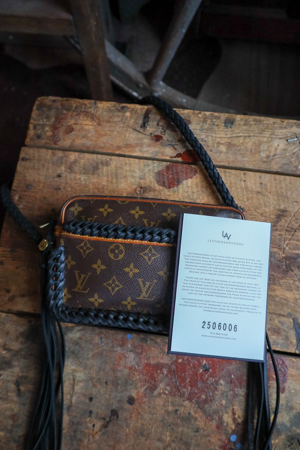 Leather and Vodka Compiegne 23 Noir Braided Handbag – Maverick Fine ...
