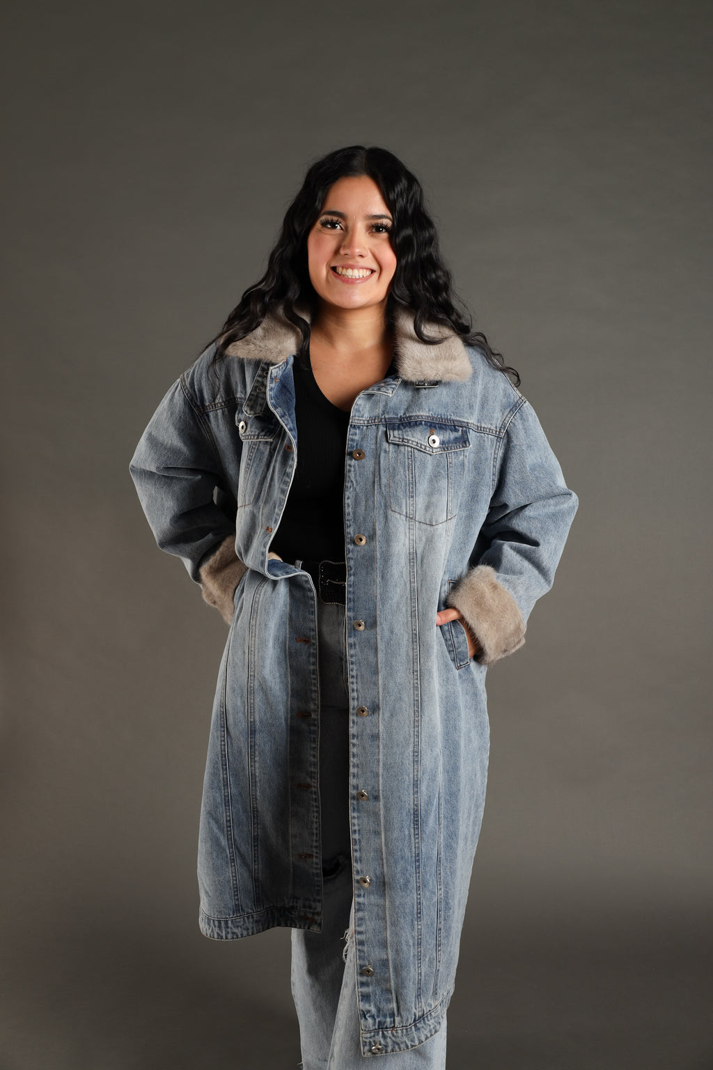 DIANA ROSH LONG DENIM COAT – Maverick Fine Western Wear