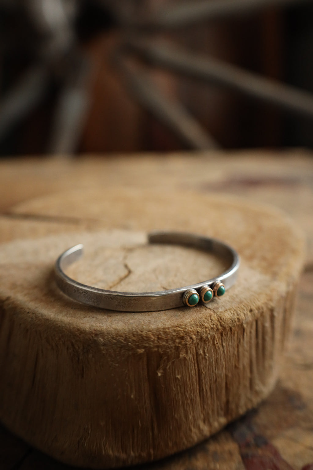 Peyote Bird Denis Hogan Green Turquoise Triad Cuff – Maverick Fine ...