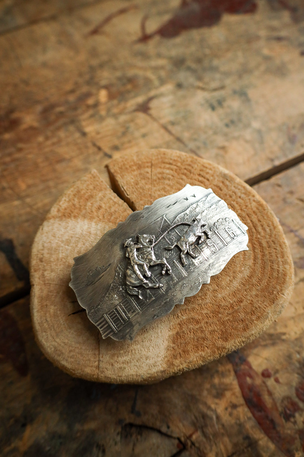 Comstock Heritage Calf Roper At The Rodeo Buckle – Maverick Fine ...