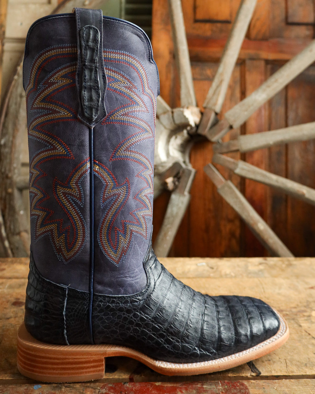 R. Watson Men's Caiman Blue Jean 13" Boot – Maverick Fine Western Wear