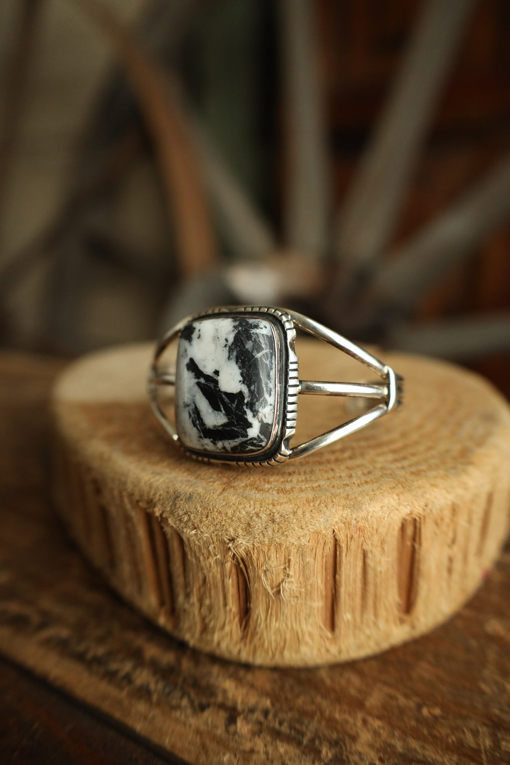 White Buffalo Square Open Band Cuff – Maverick Fine Western Wear