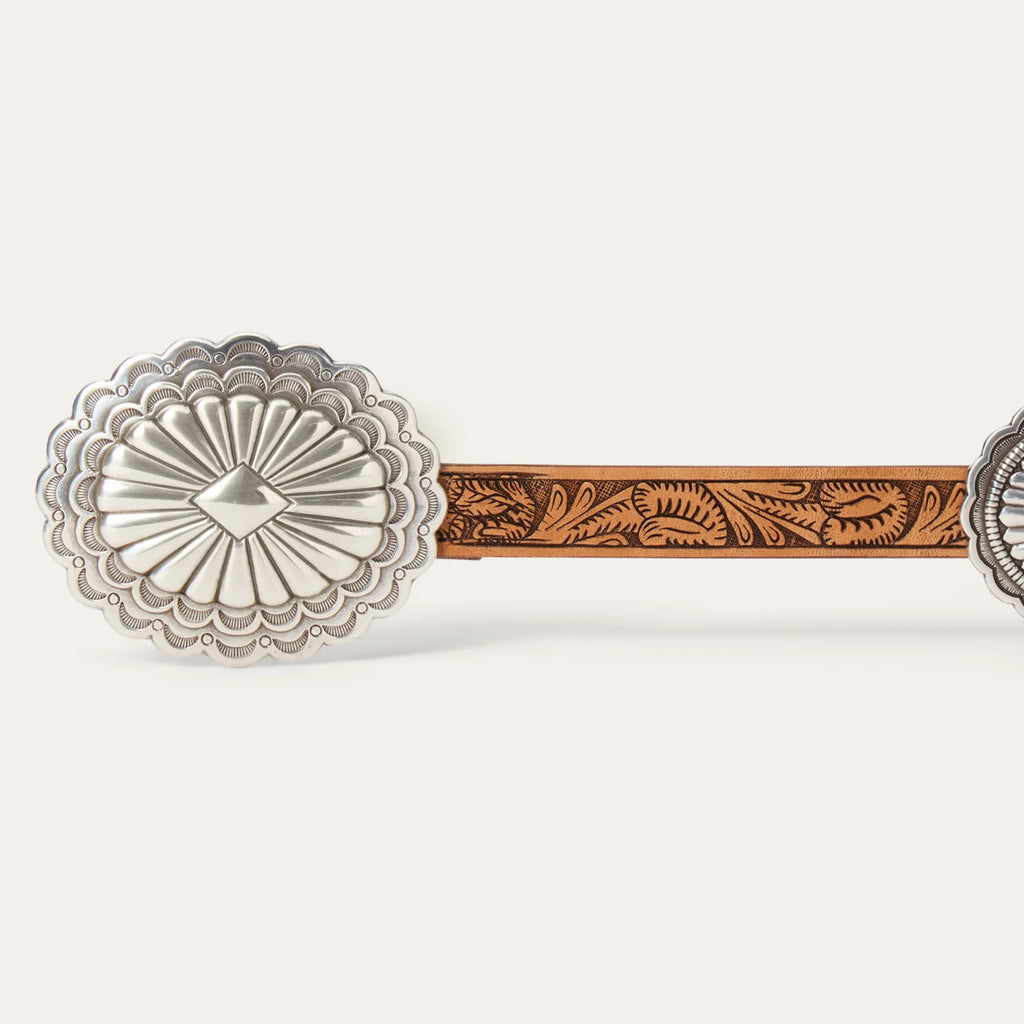 Stetson Southwestern Tooled Concho Belt – Maverick Fine Western Wear