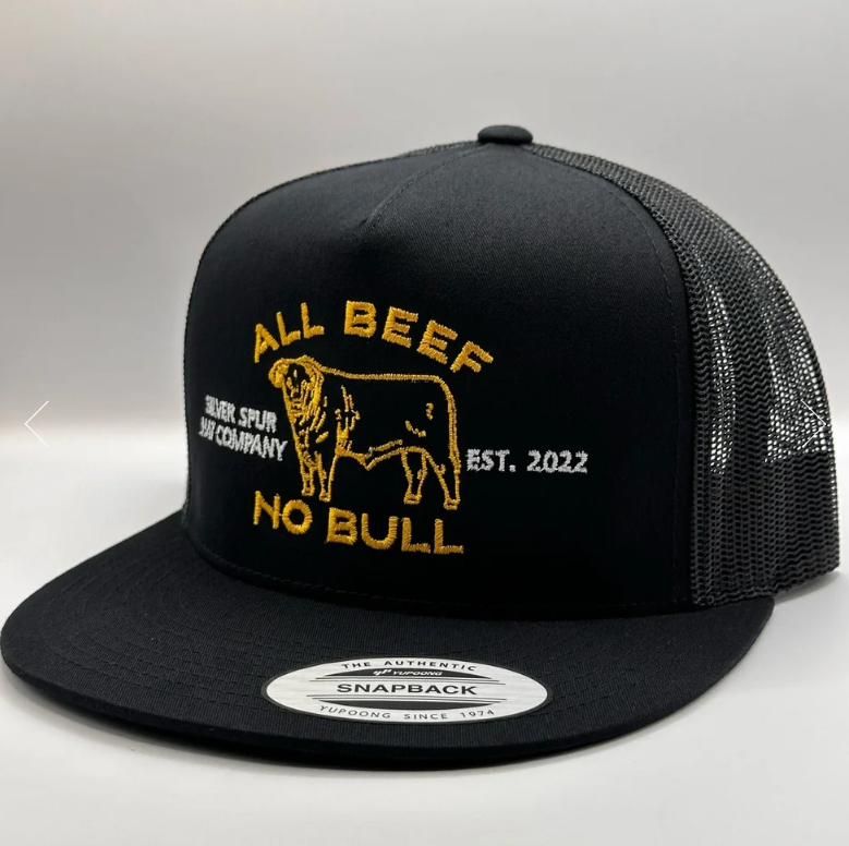 Silver Spur Hat Co. All Beef No Bull - Black – Maverick Fine Western Wear