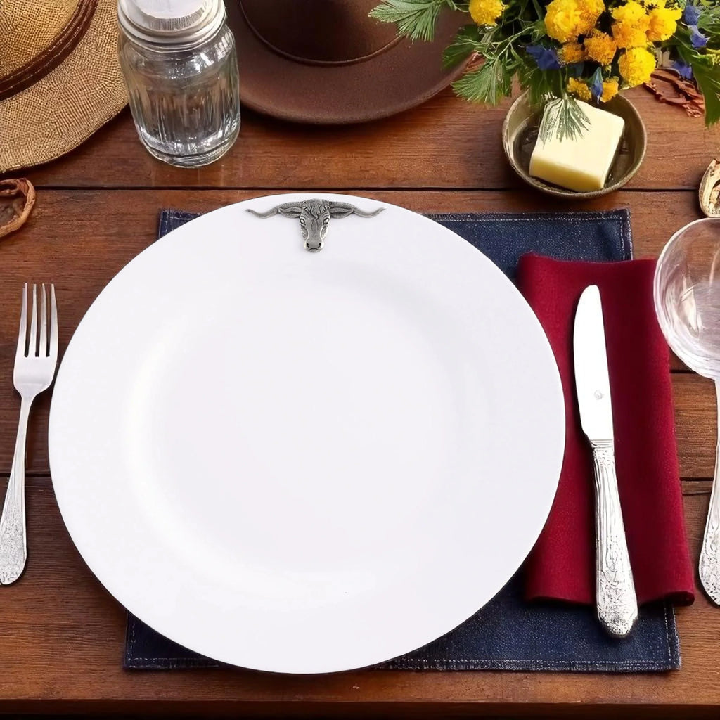 Arthur Court Longhorn Melamine Lunch Plates - Set of 4 – Maverick Fine ...