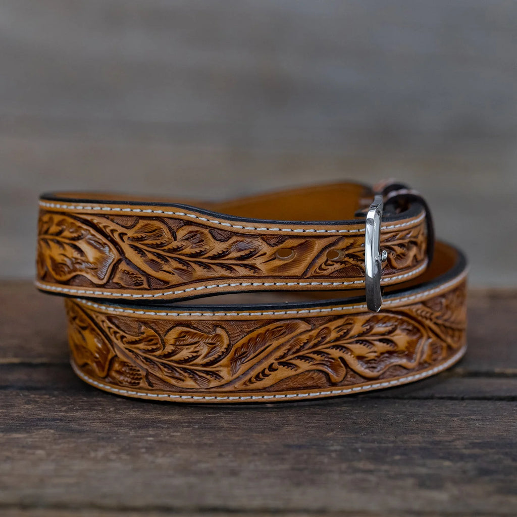 Vogt Russet Running Oak Leaf Belt – Maverick Fine Western Wear
